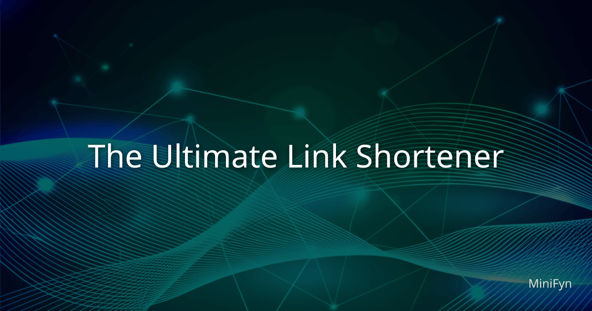 MiniFyn - Simple URL Shortener